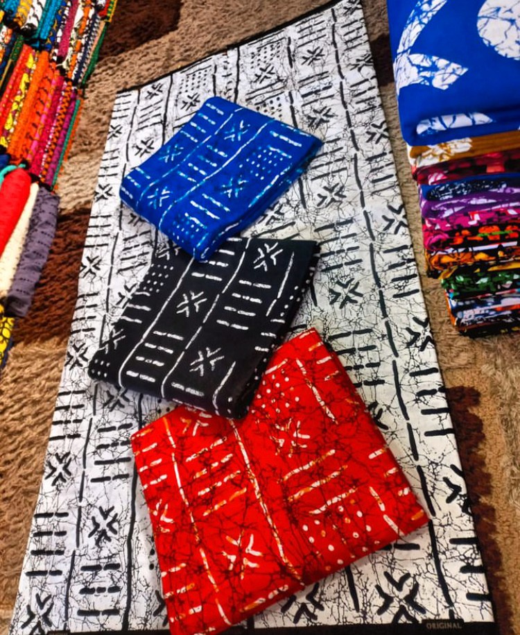 Mudcloth / Bogolan Tribal Wax Print Fabric, African Ankara Fabric, Kent ...