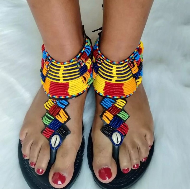 African sandal, maasai sandal, leather sandal by liztrade6 - Sandals, f ...