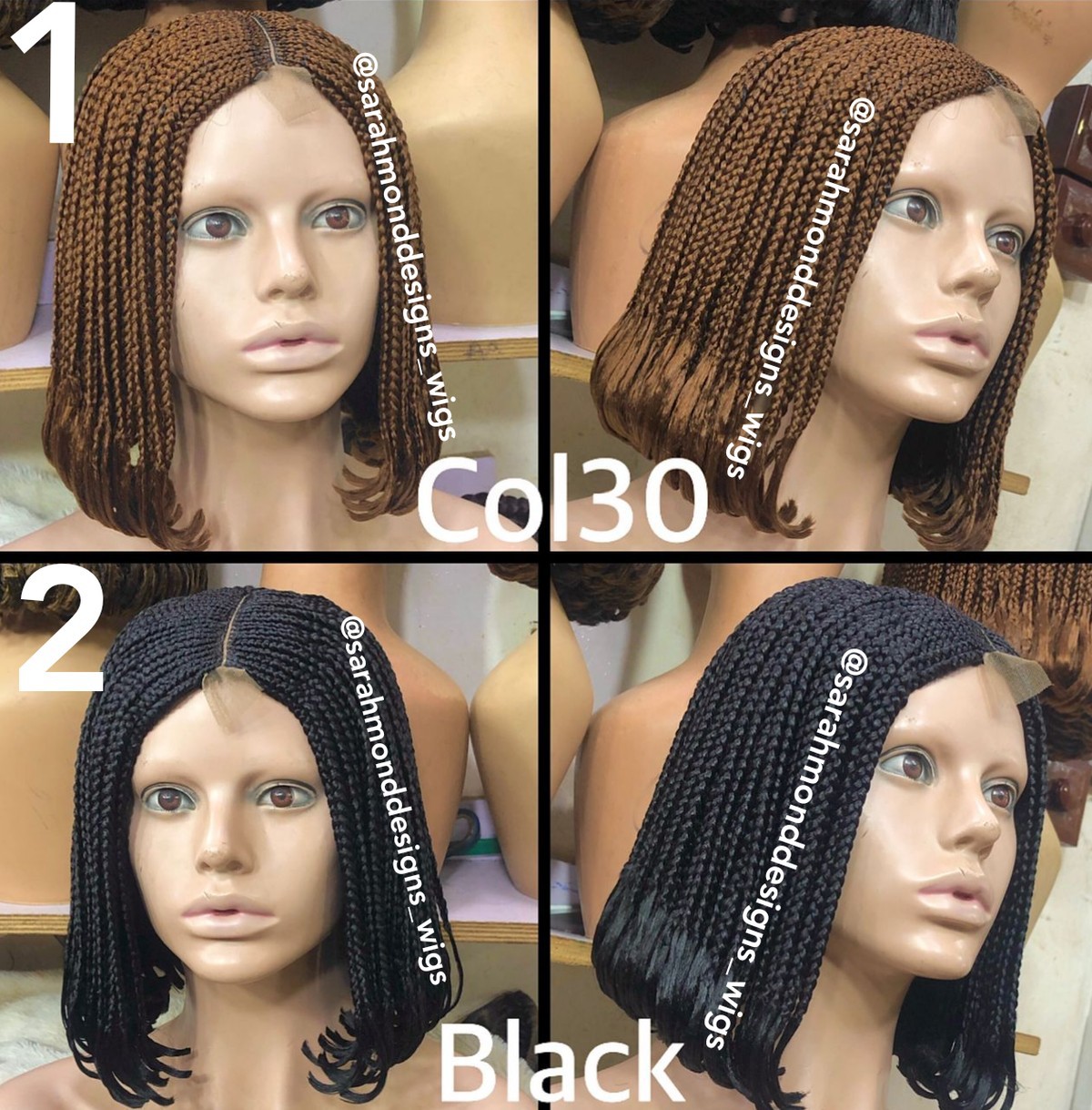 Beautiful Ready To Ship /Custom African Braided Wig/Hair/Hair accessori ...