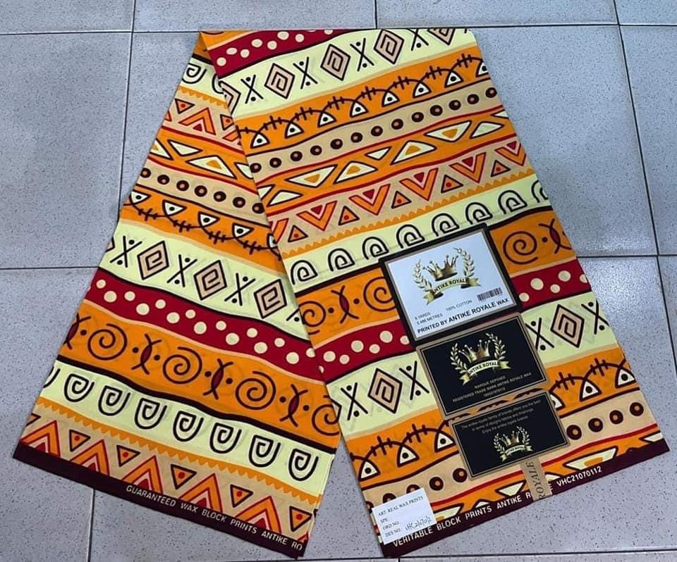 Wax fabric 100% cotton 2 yard by abi-wax - Ankara wax print - ANKA