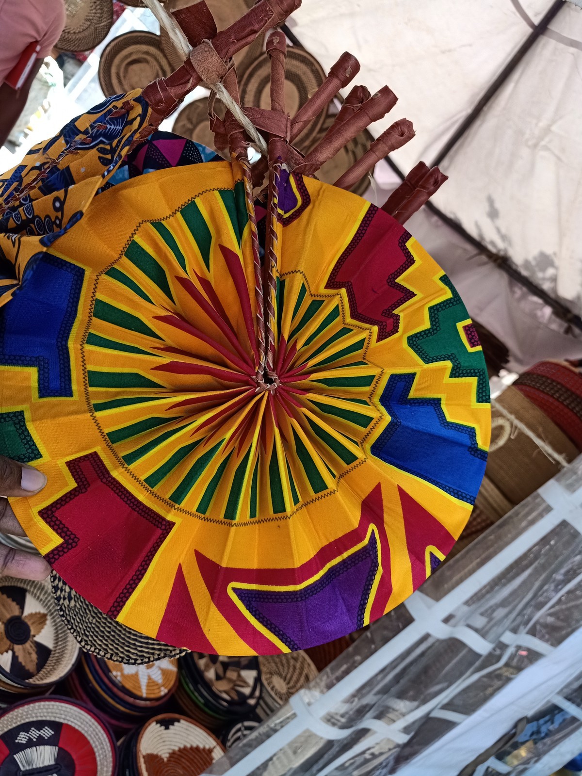 Hand Fan, Kente fan, Ankara fan, handmade fan, African decor by urembos ...