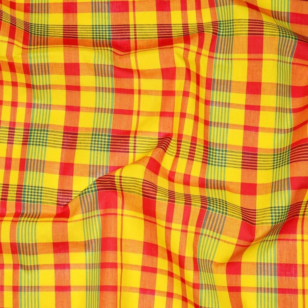 Madras fabric tissus antillais coton par tissuswax - Madras - Afrikrea