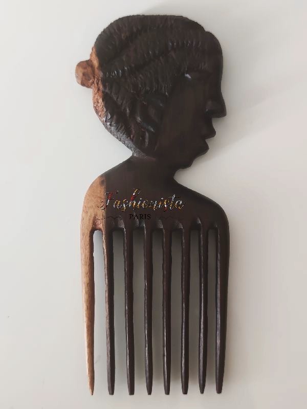 carved wood afro comb by fashionista-paris - Hair Accessories - ANKA