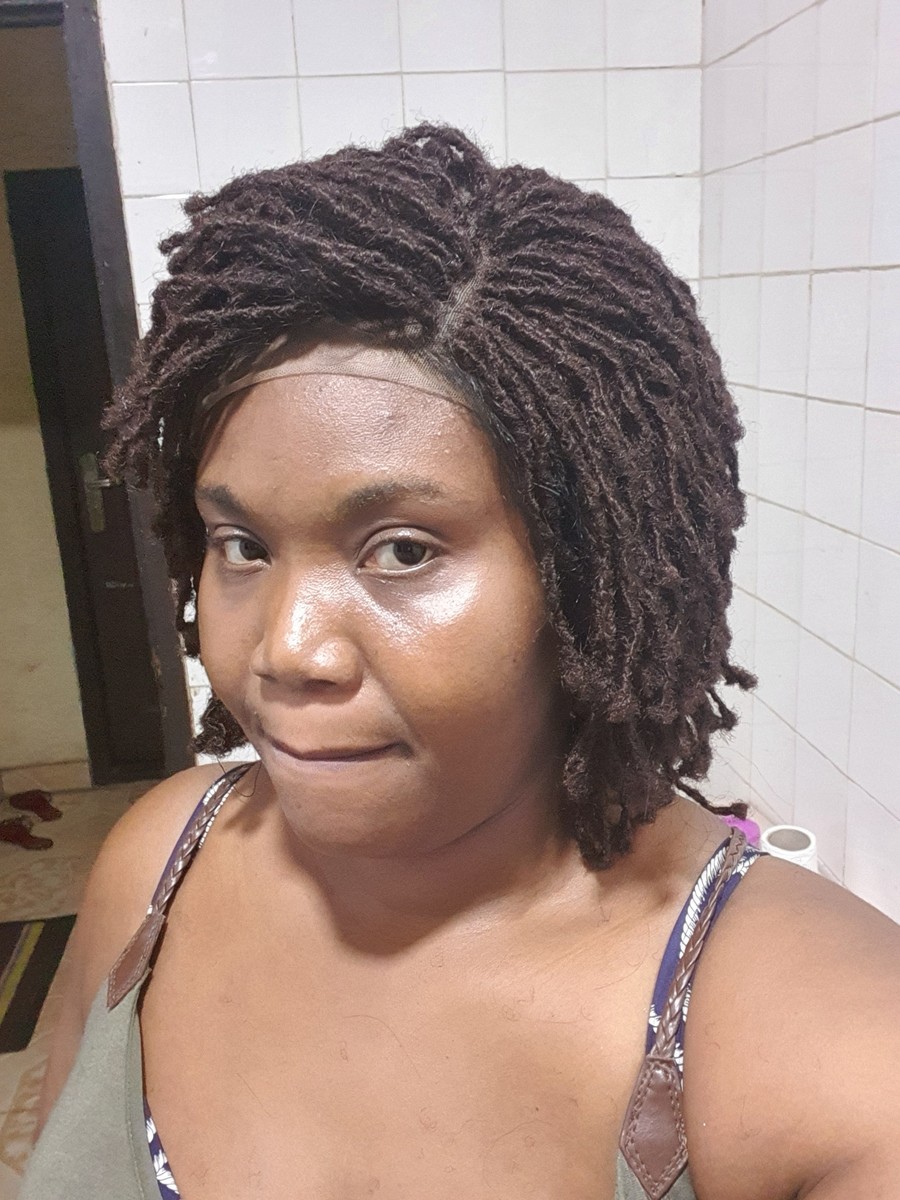 Sister locs full lace wig,10inches by deejaworld - Wigs - ANKA