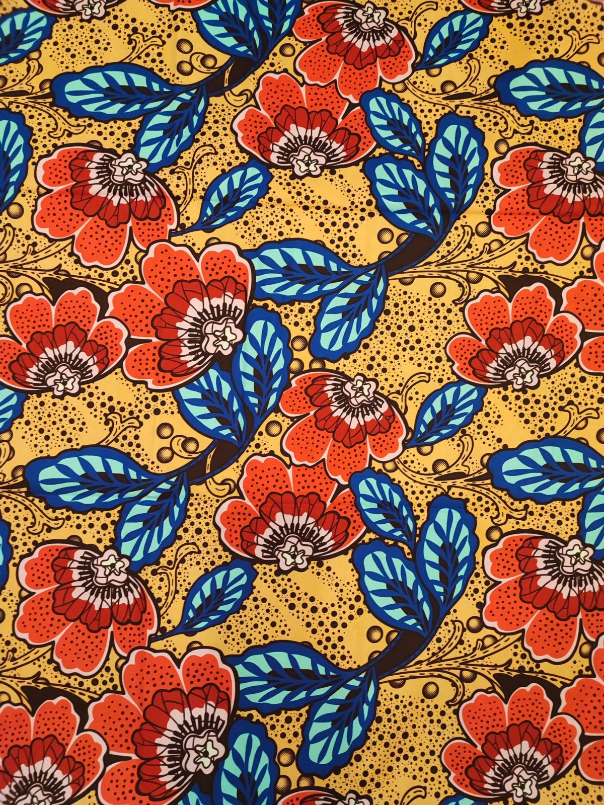 COUPON FABRIC WAX AFRICAN WEDDING FLOWER PATTERN by eyramwax - Ankara w ...