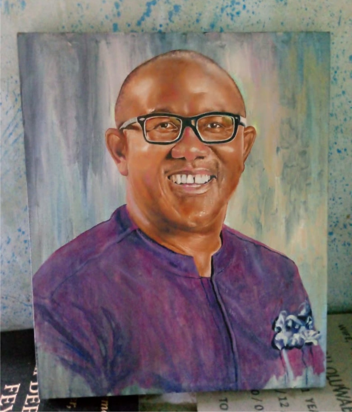 Peter Gregory Obi – Realistic African Portrait Painting by chembx - Oil ...
