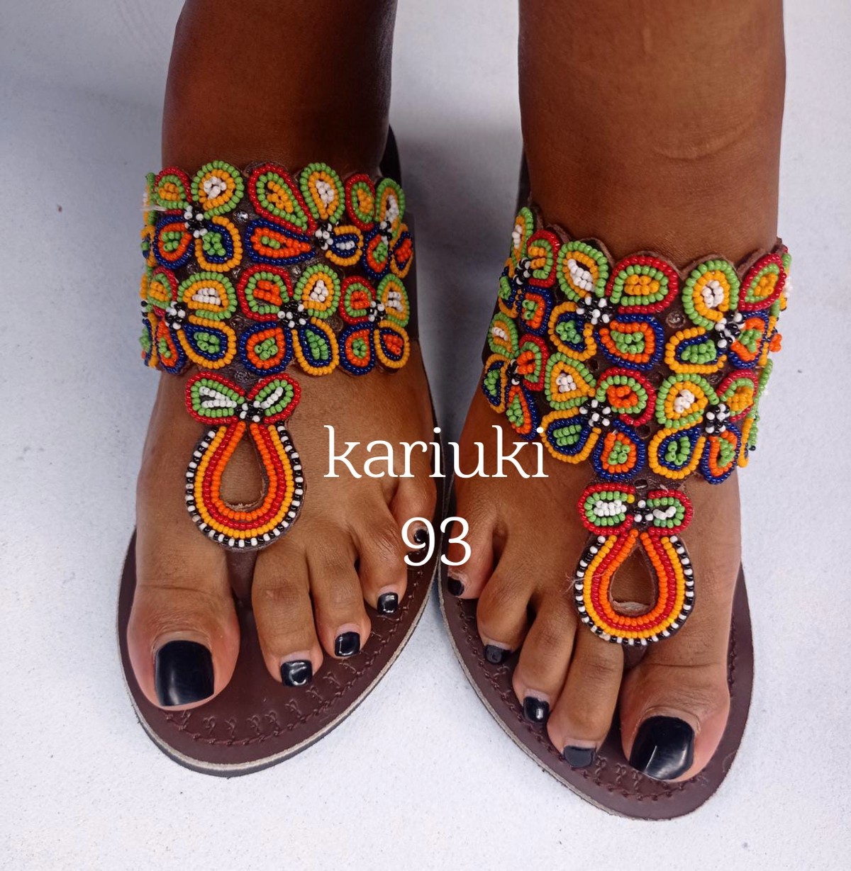 African Beaded Sandalswedge Beaded Sandalswomen Sandalst For Her Afrikrea