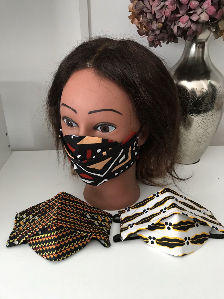 Set of 3 Wax Masks by cassouwax - Face masks - Afrikrea