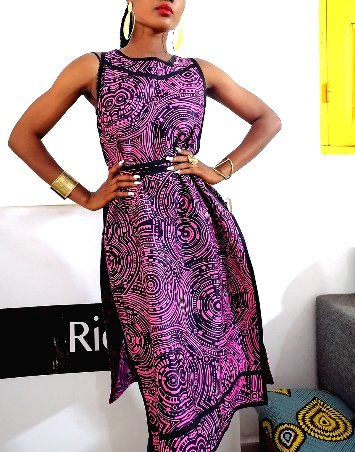 Coffee dress by ricoton - Mid-length Dresses - ANKA