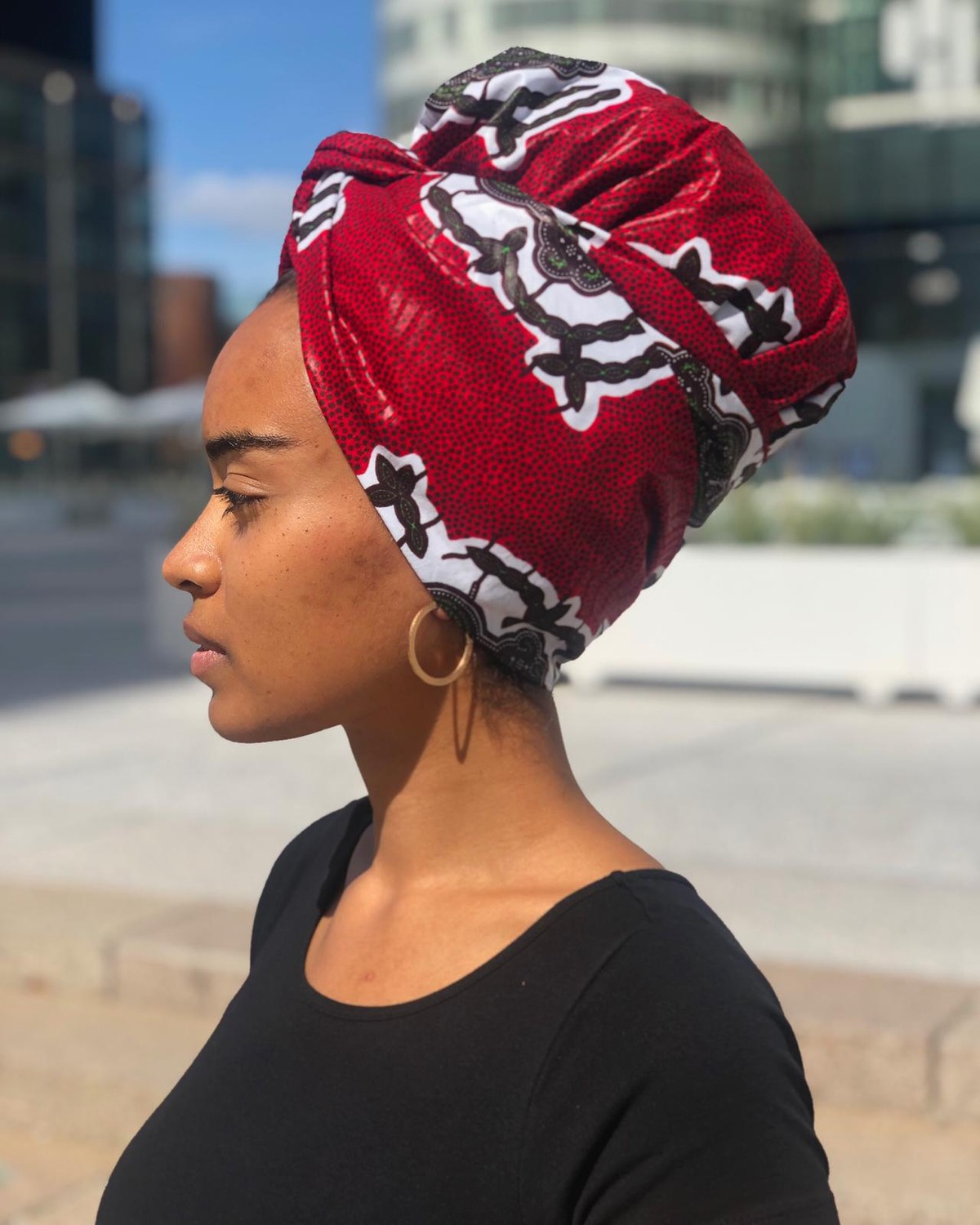 Magnifique turban wrap wax et satin par abi-creations - Turbans et foul ...