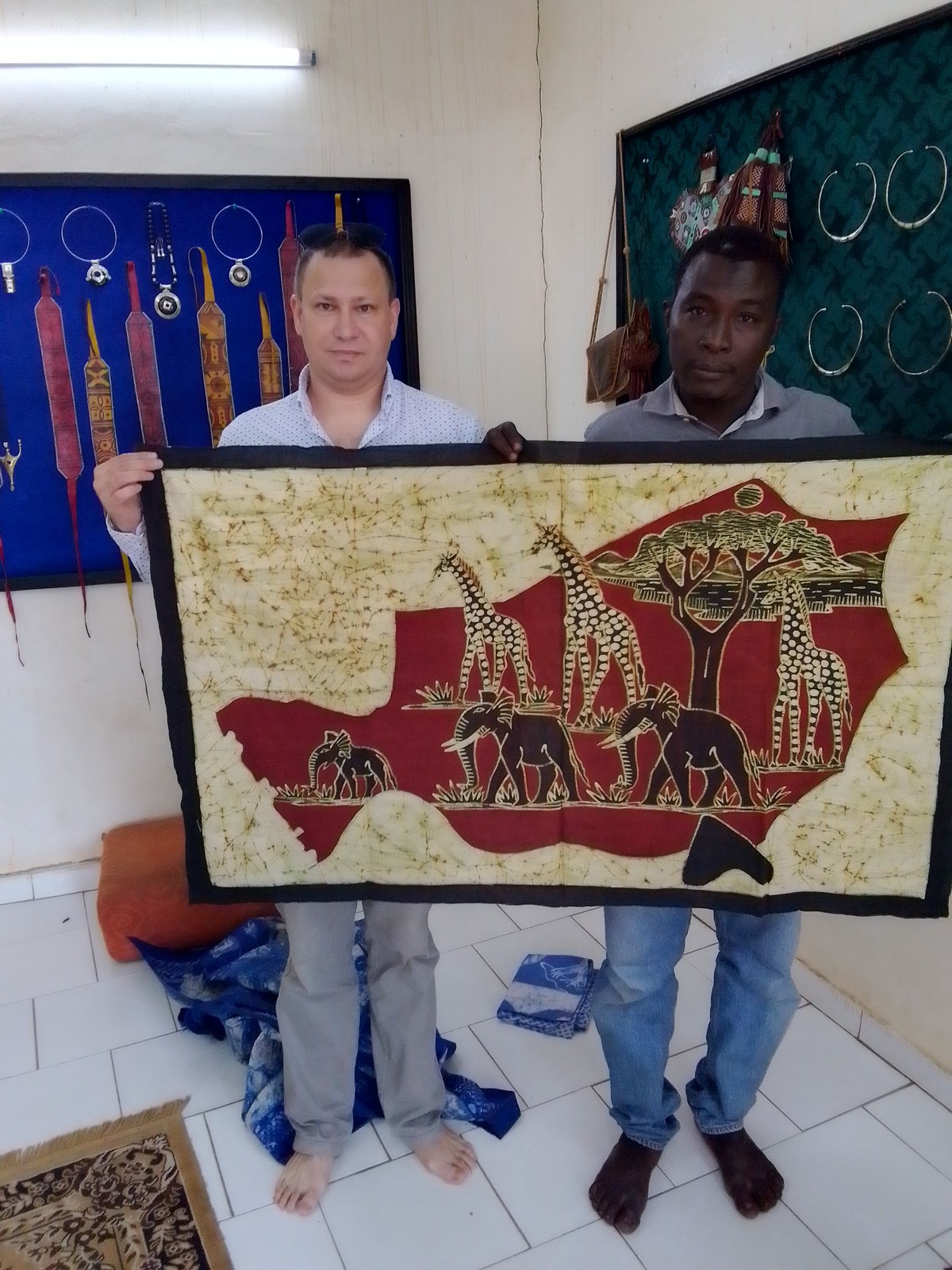 La carte du Niger by africaartisanscraftsmanship - Adire & Indigo d - ANKA