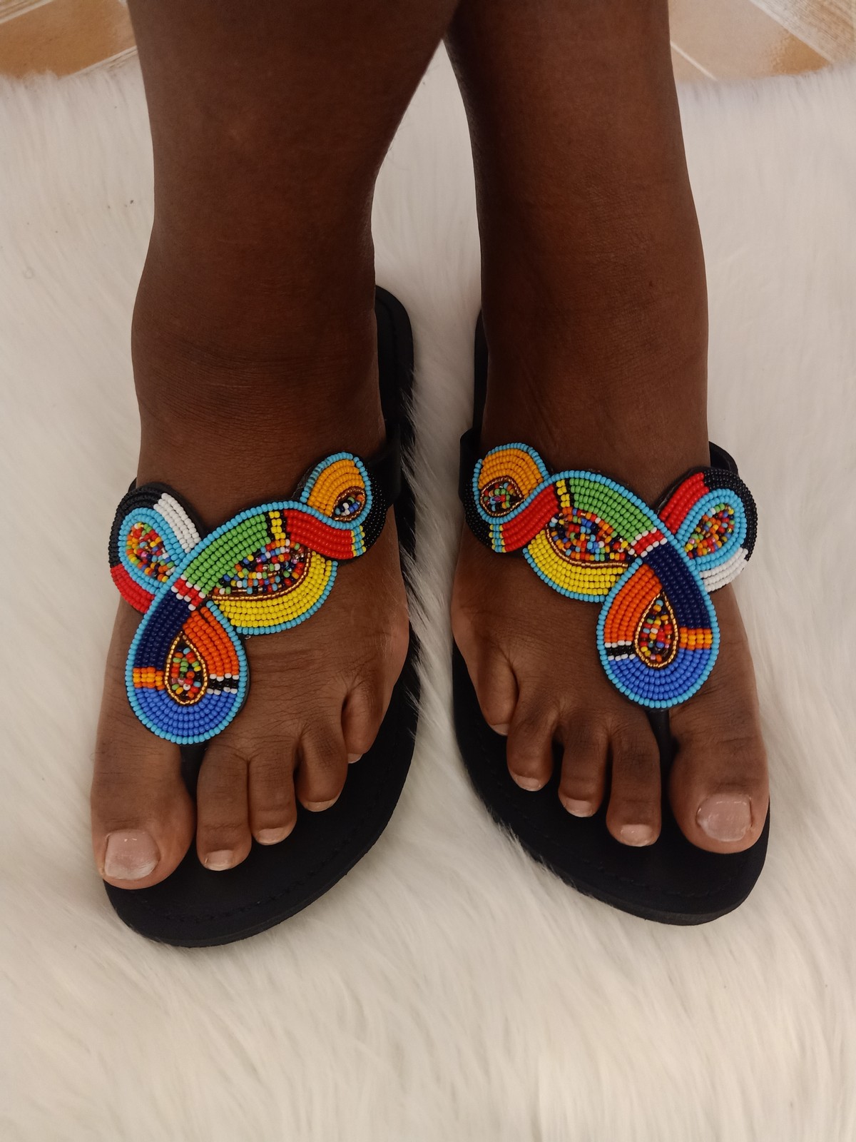Beaded sandals, Masai sandals, Kenyan sandals, African sandals, handma ...
