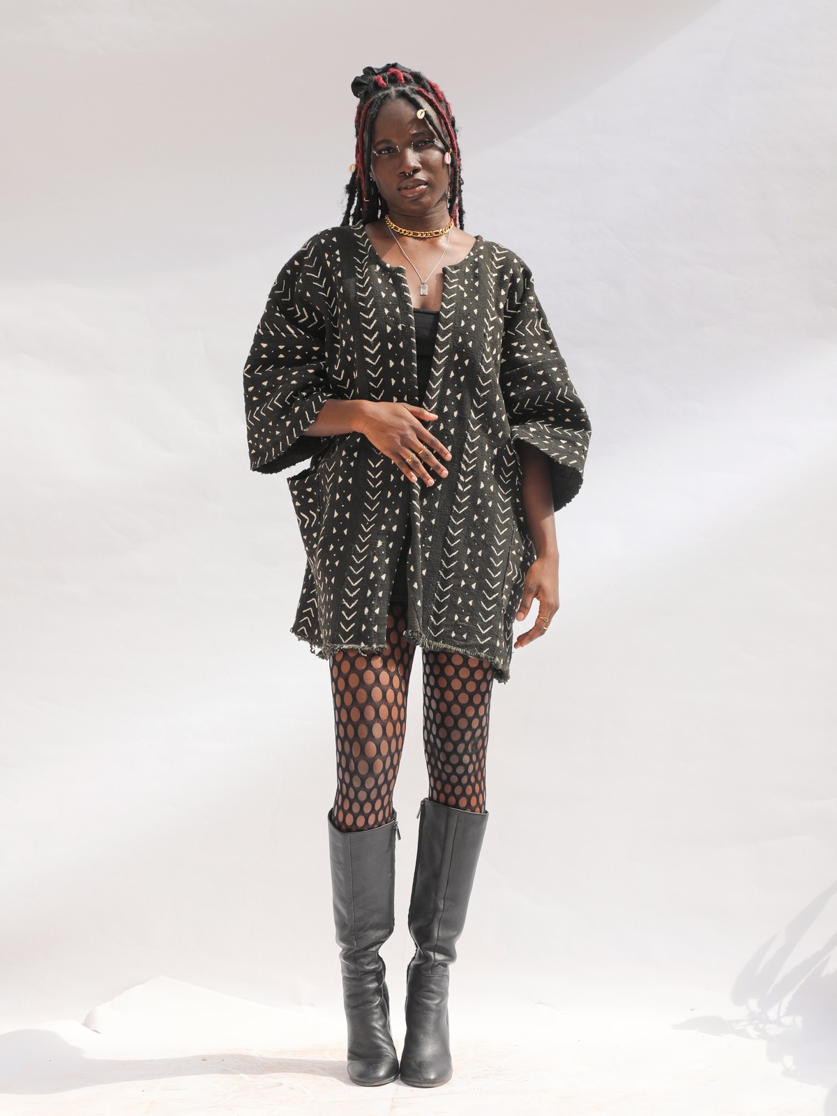 The Alps Bogolan Cloak (Pre-Order) by threaded-tribes - Unisex Tunics ...