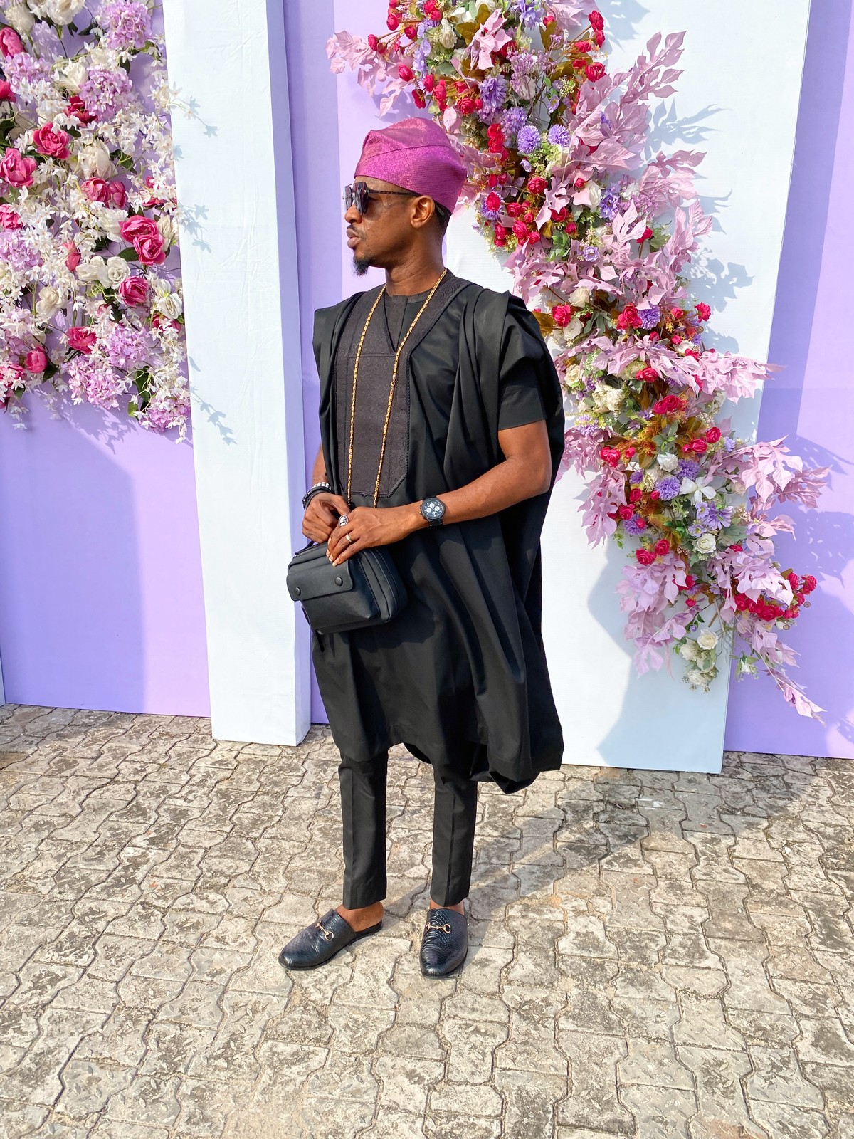 A BLACK AGBADA SET by mrjaycouture - Men Traditional Clothings - ANKA