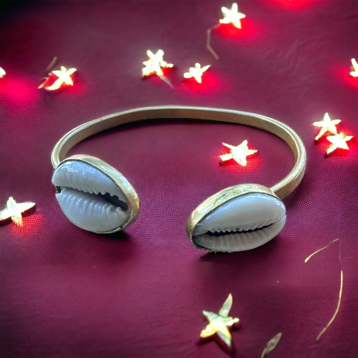 Adjustable Brass and Cowrie Shell Bracelet by zawadi254 - Cuff bracelet ...