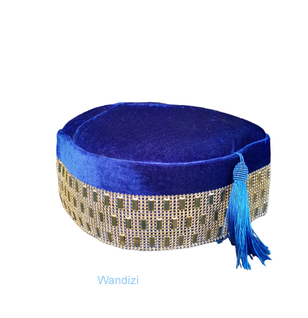 African Velvet Embellished Caps With Tassels, African Mens Hat, African ...