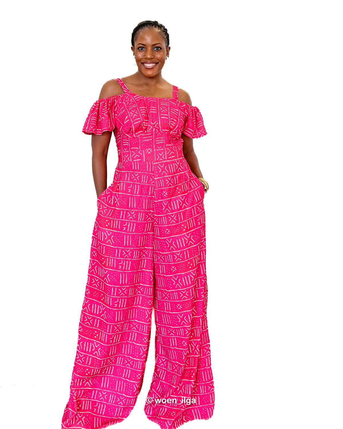 EVY jumpsuit - pink by woen-ilga - Jumpsuits & Overalls - ANKA