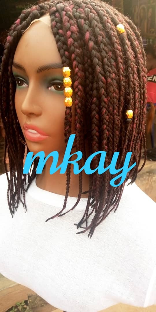 Ready to ship Bob braided wig by uniquemkay - Wigs - ANKA