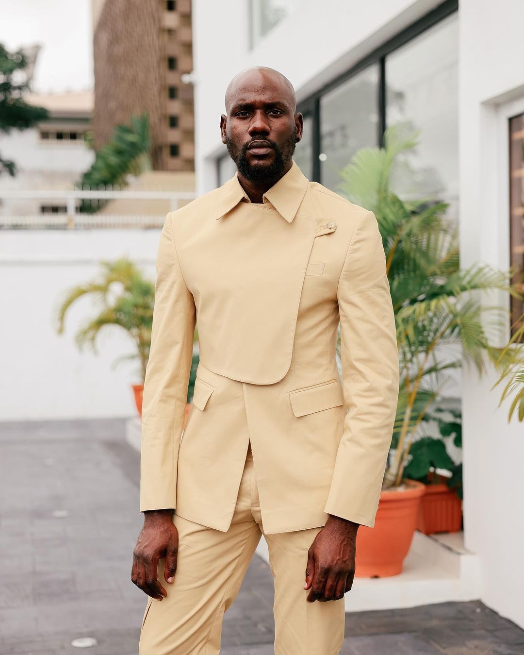 Carpenters Chinos Safari Suit by dejiandkola - Men's Suits - ANKA