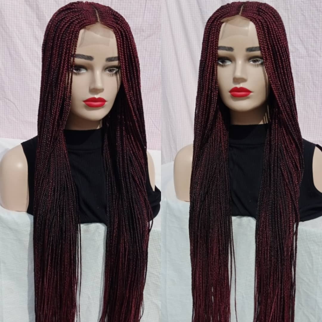 Braids wig,single part lace closure wig by deejaworld - Wigs - ANKA