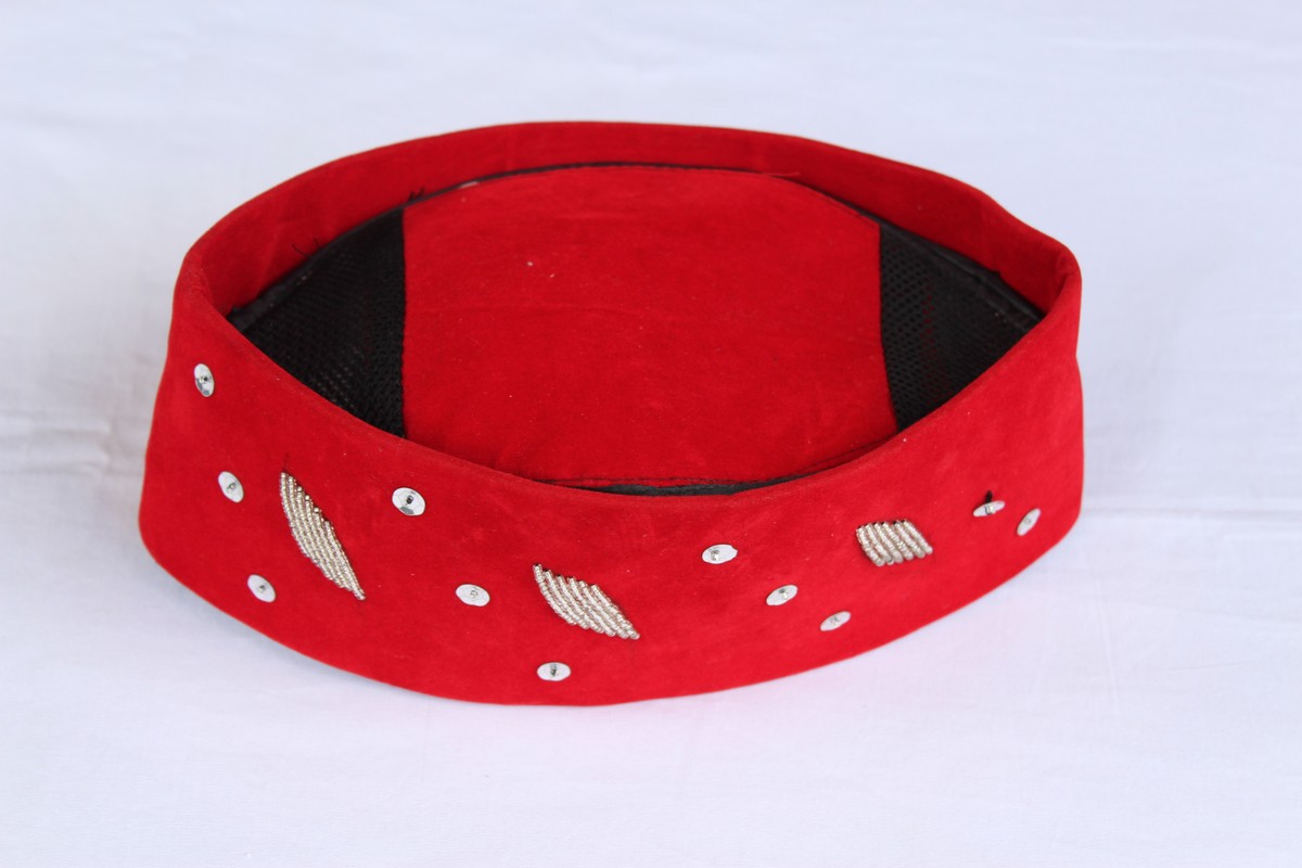 Beaded Velvet Cap, Igbo Velvet Cap, Fulani Hat, African Beaded Hat, Afr ...