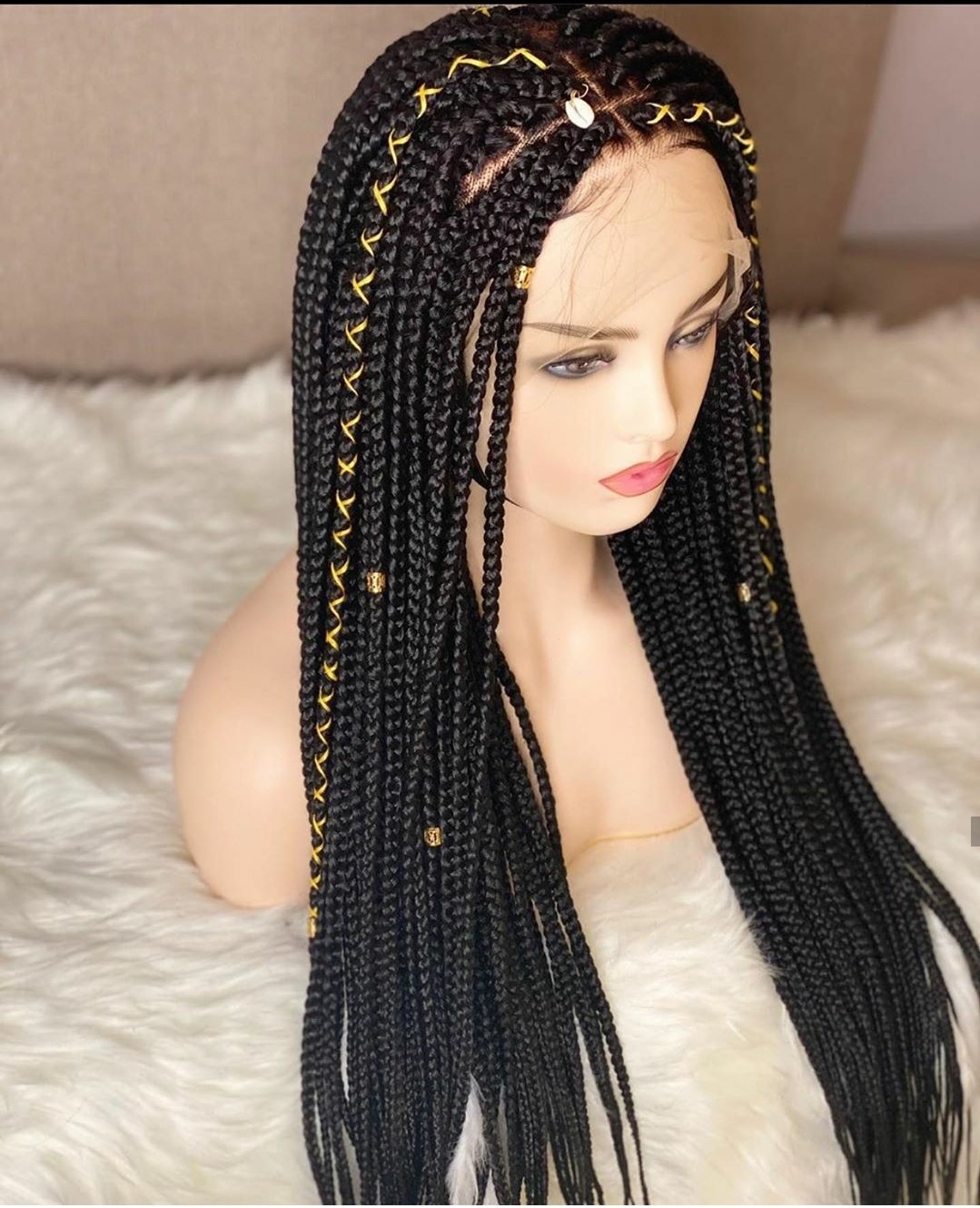 Full lace box Braided wig ,box braided wig lace wigs cornrow wigs by me ...