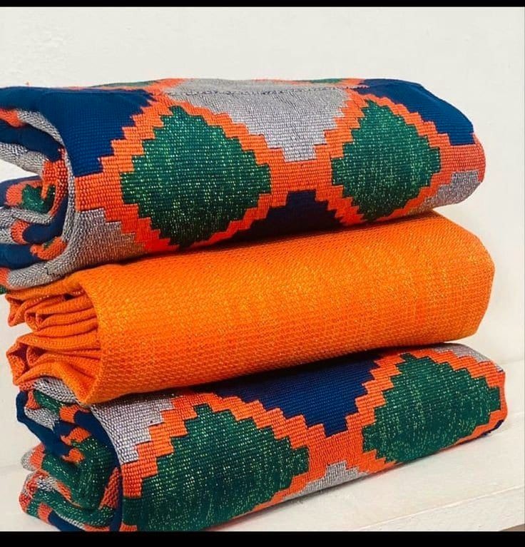 Authentic 6 Yards Ghana Handwoven Kente Cloth – Traditional African Fab ...