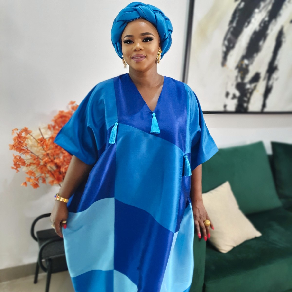 Beesberry Colorblock Patchwork boubou African Nigeria Attire|Bubu|Plus ...