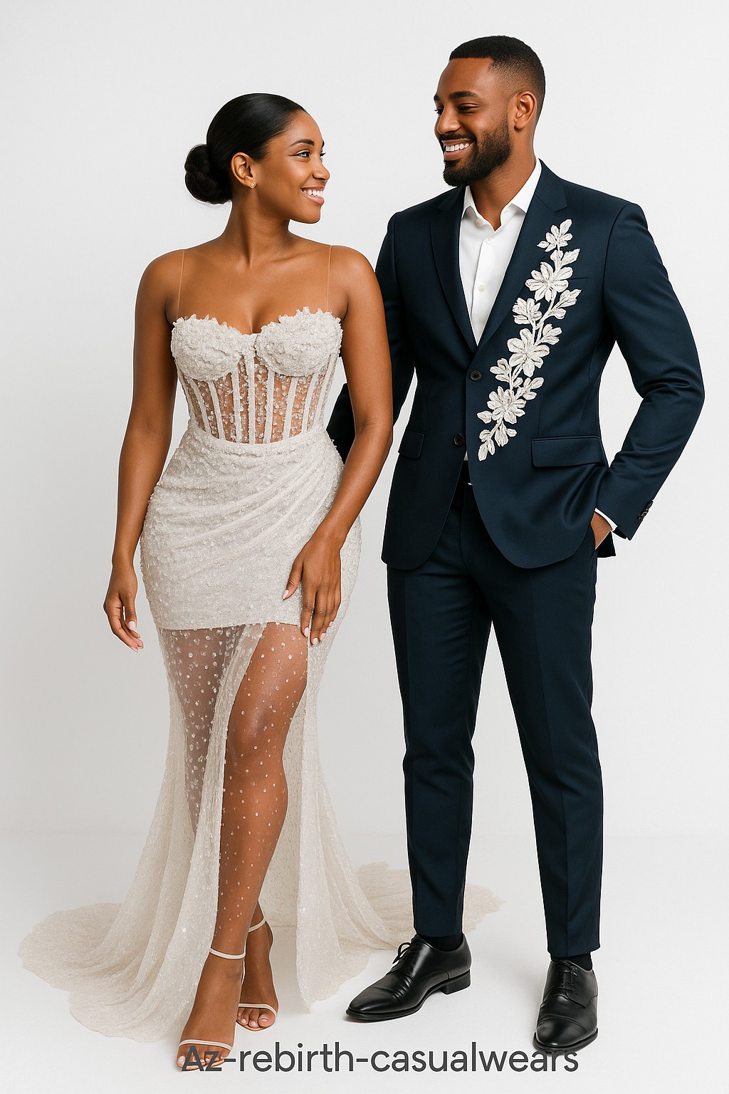 Couple Wedding dress Couple prom dresses by azrebirthcasualwears - Long ...