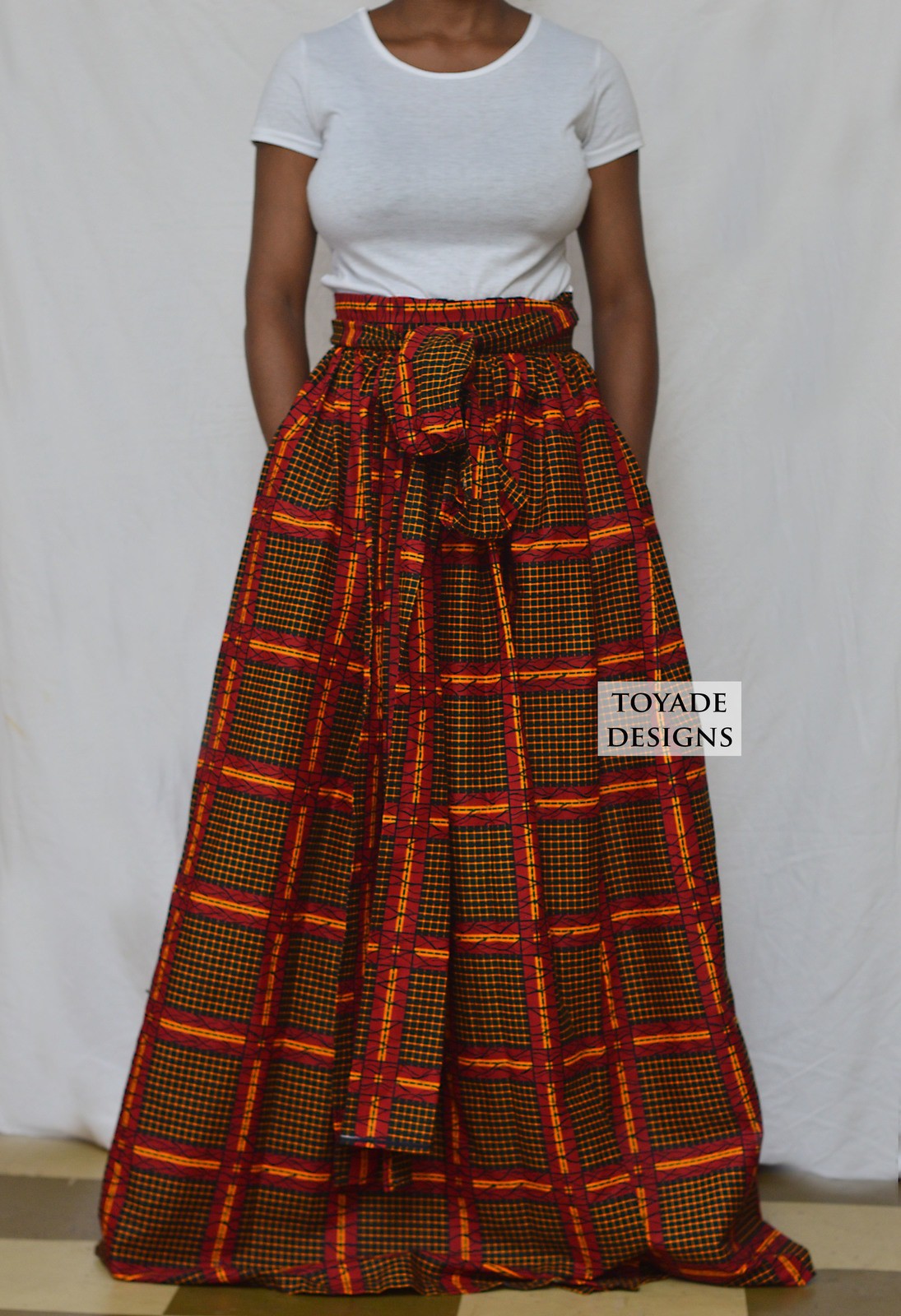 Ankara maxi skirt, African print maxi skirt, African skirt, Ankara gath ...