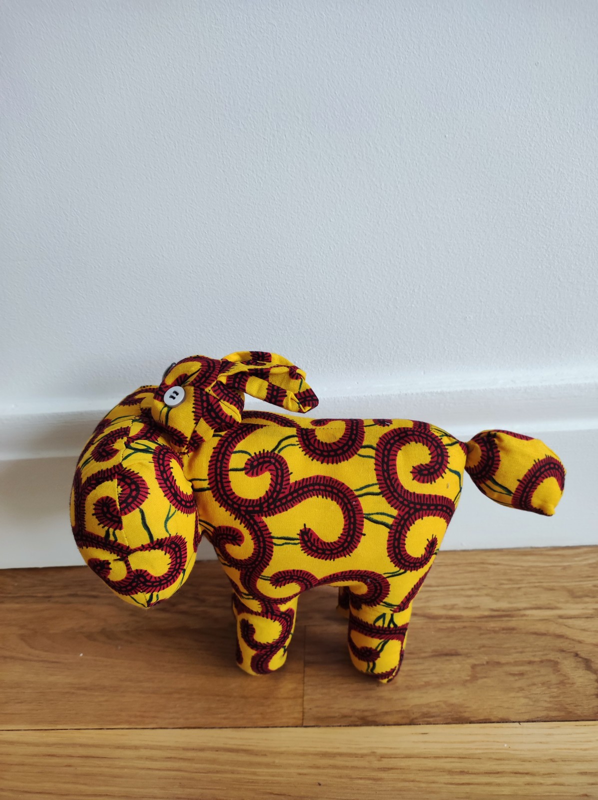 “Macaroni” fabric teddy bear by wax-and-beyond - Plush Toys - ANKA
