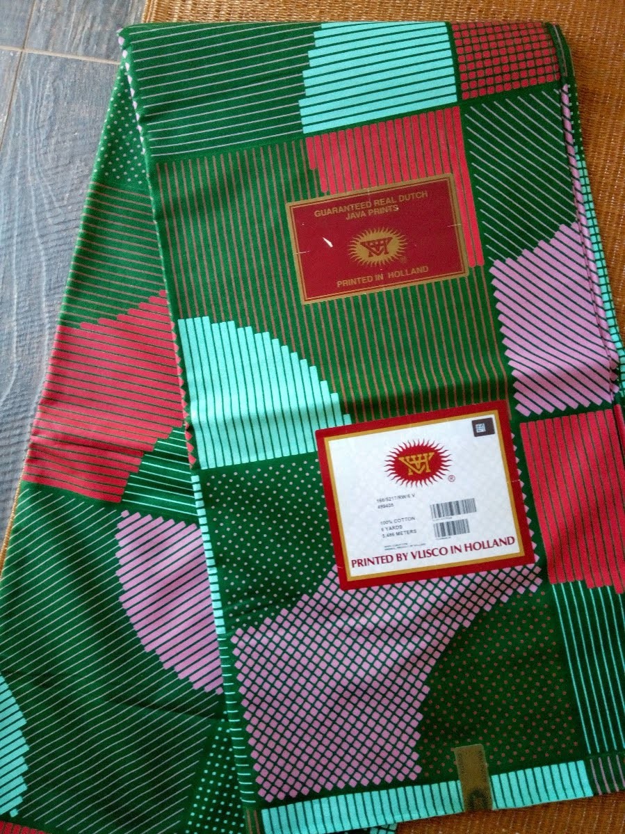 2 yard coupon of Vlisco Dutch Java genuine fabric by wax-and-beyond - A ...