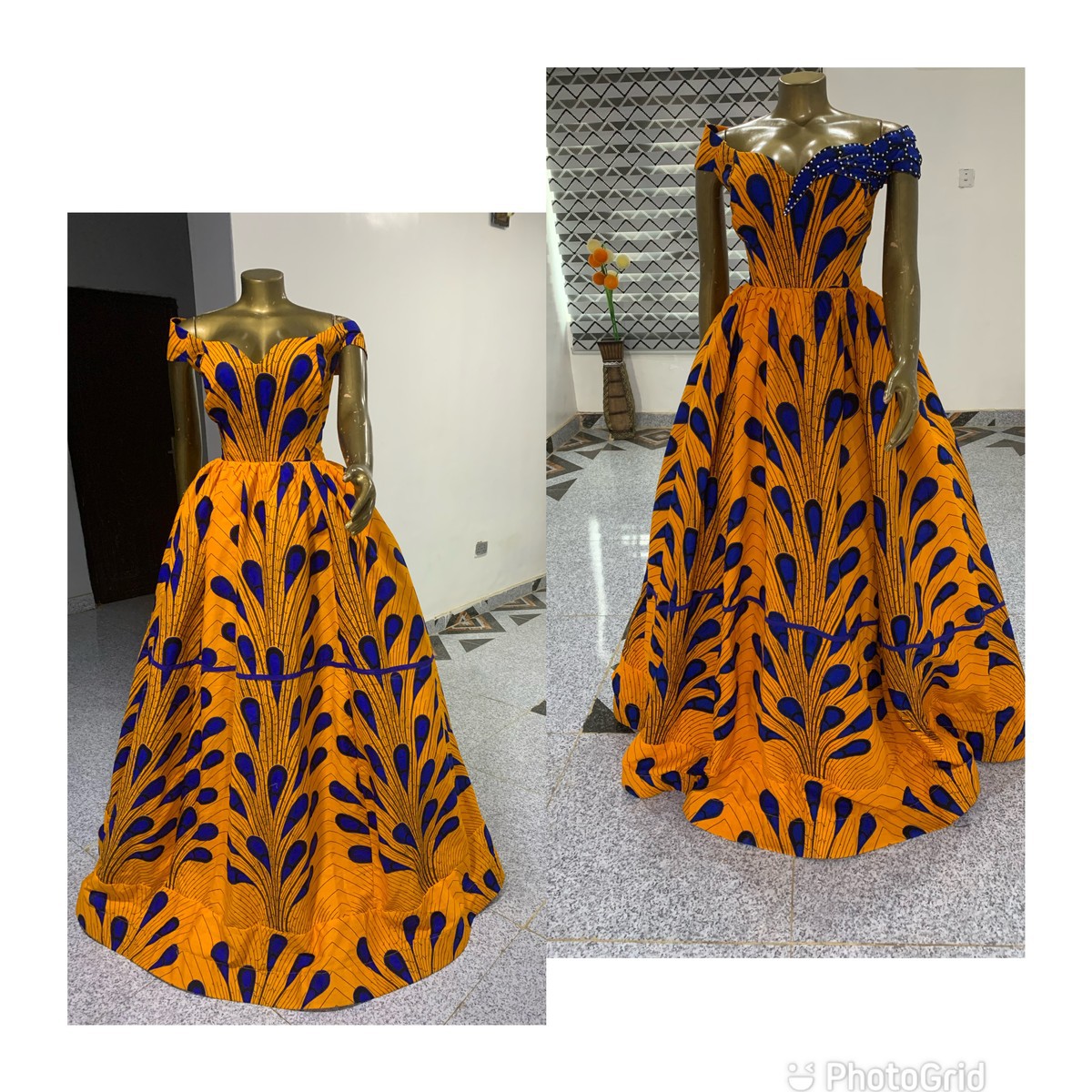 African ball gown dress /African clothing/wedding clothing/African prom ...