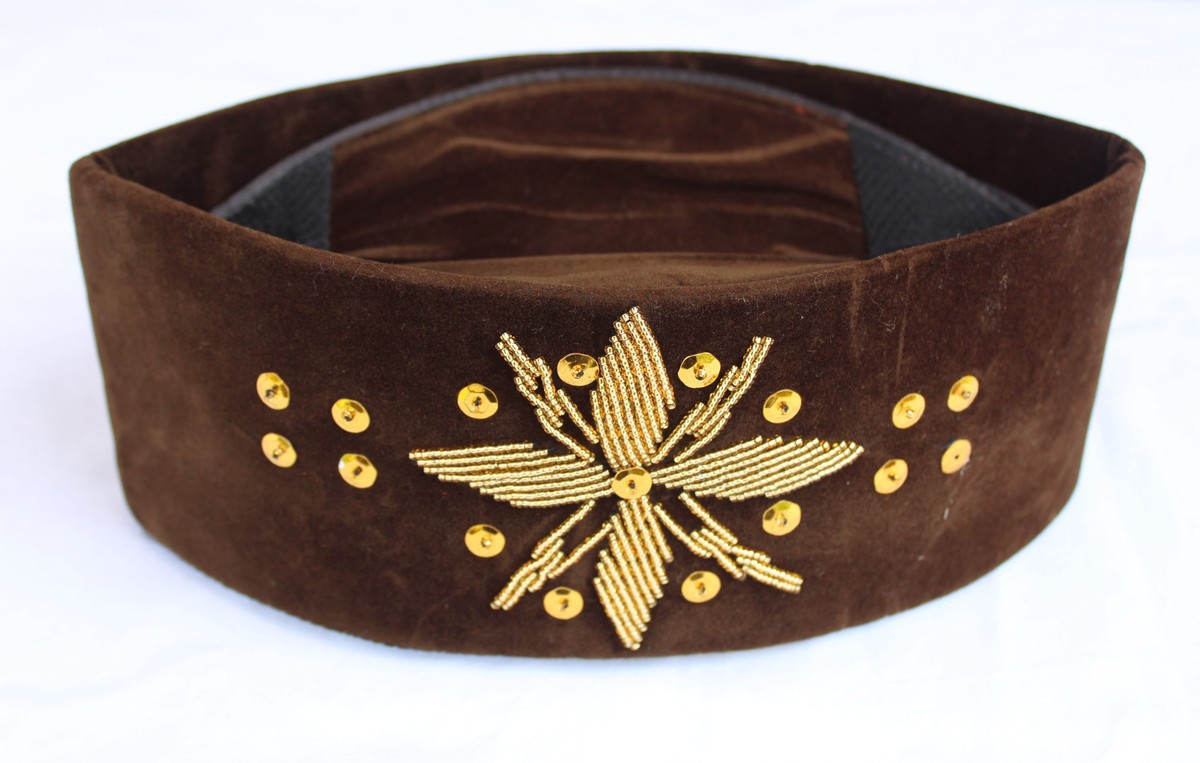 Beaded Velvet Cap, Igbo Velvet Cap, Fulani Hat, African Beaded Hat, Afr ...