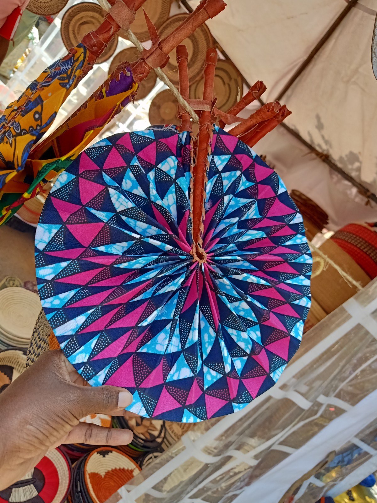 Hand Fan, Kente fan, Ankara fan, handmade fan, African decor by urembos ...