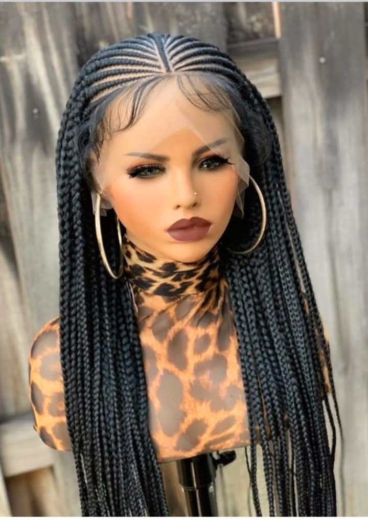LACE RONTAL BRAIDED WIG by braided-wig-boss - Wigs - ANKA