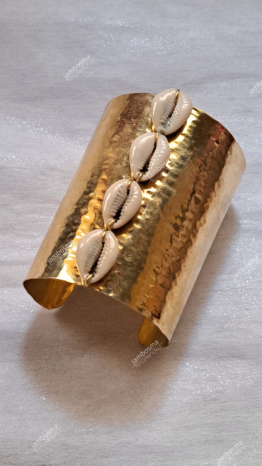 Brass cuff, African cowrie shell cuff , statement bracelet by mutukuhot ...