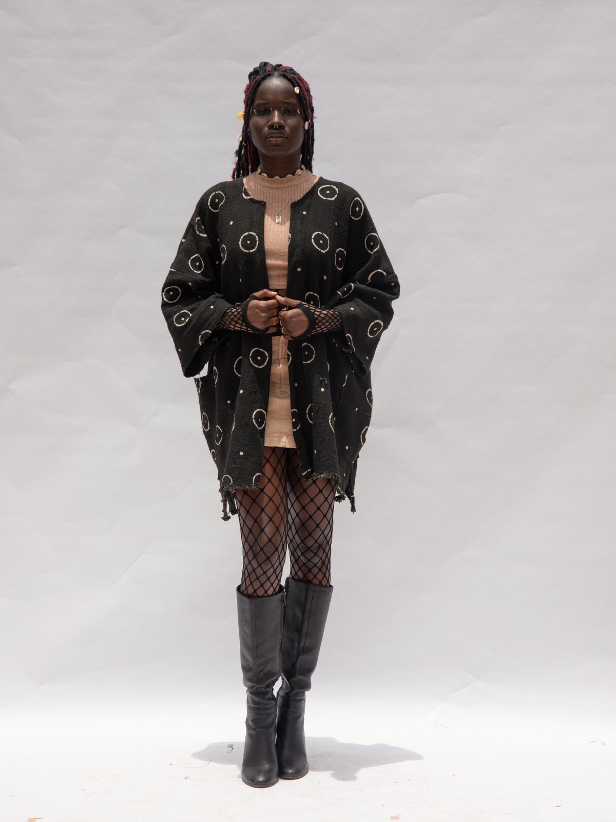 Supreme Bogolan Cloak (Pre-Order) by threaded-tribes - Unisex Tunics - ANKA