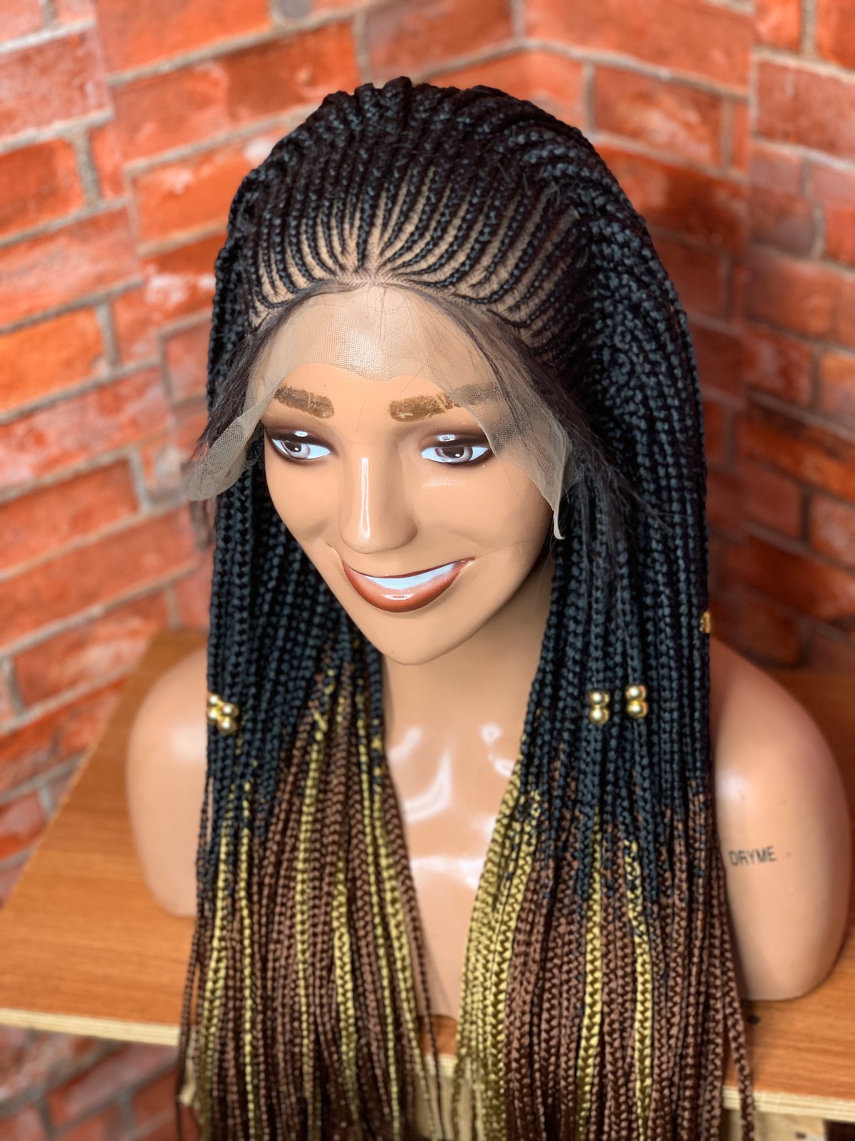 Frontal wig, braided wig, braids wig, wigs, braided wig, black women by ...