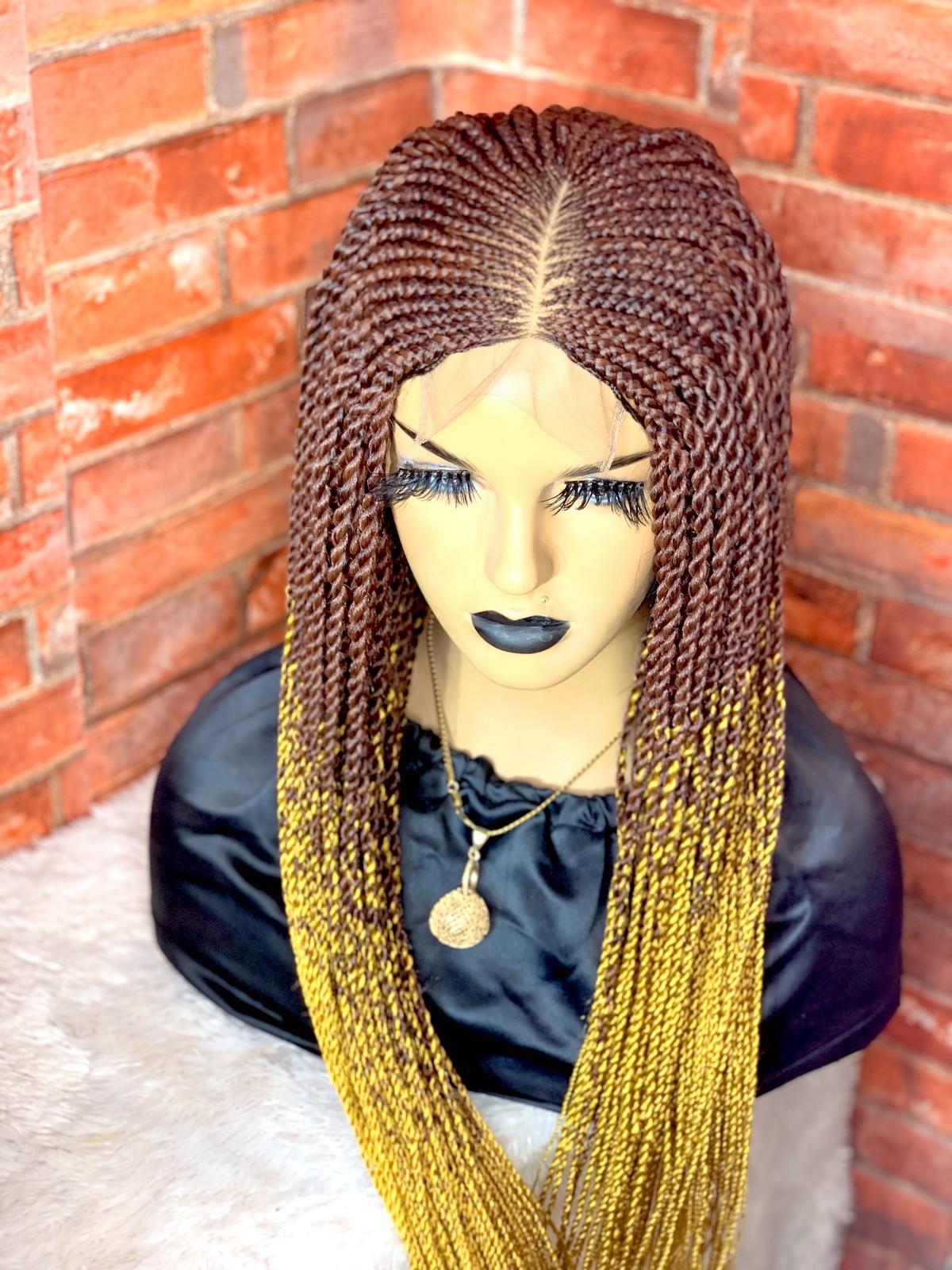 Ombre Cornrows Braided Wig, Trending Ombre Cornrows, wigs for black by ...