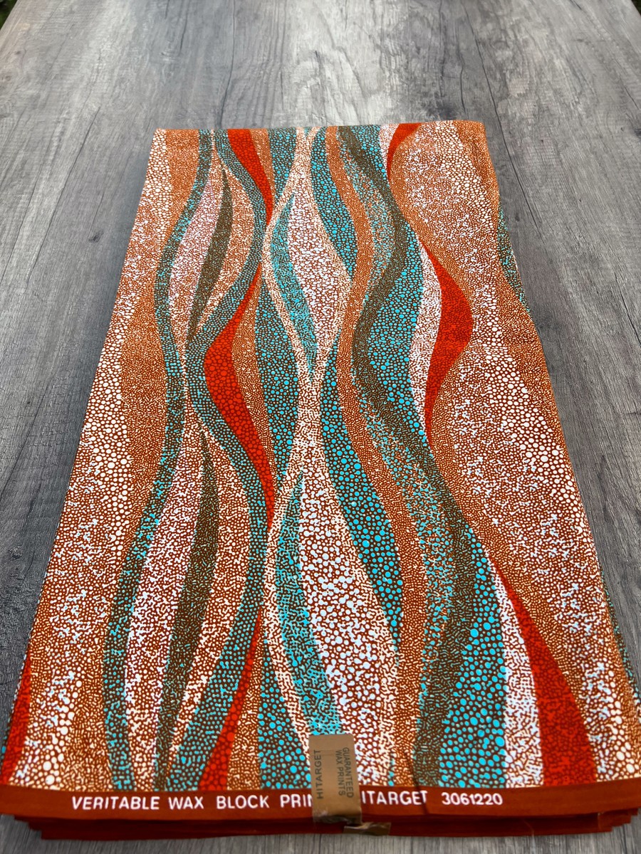 Wax fabric 100% cotton 2 yard by abi-wax - Ankara wax print - ANKA