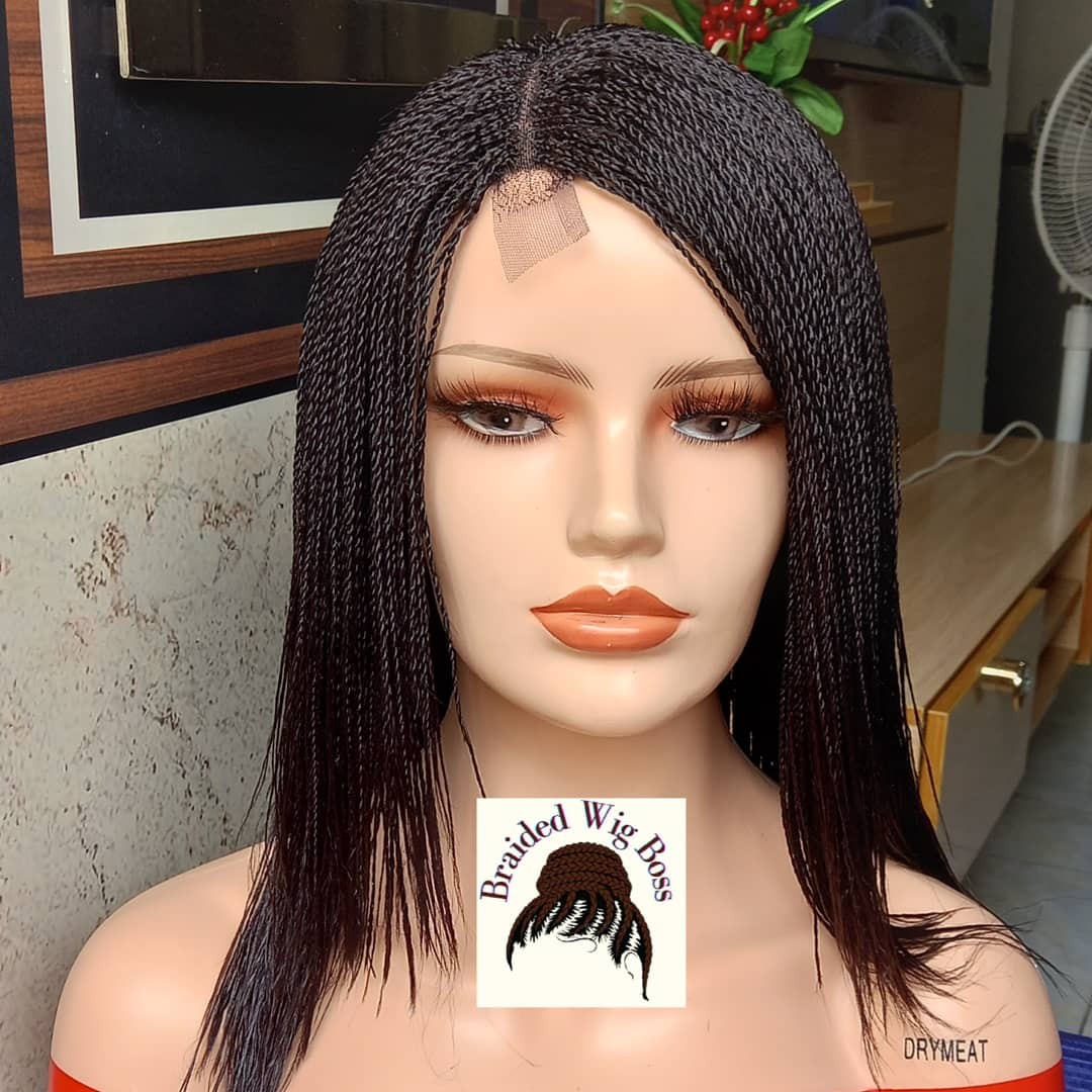 Short micro braid wig by braided-wig-boss - Wigs - ANKA