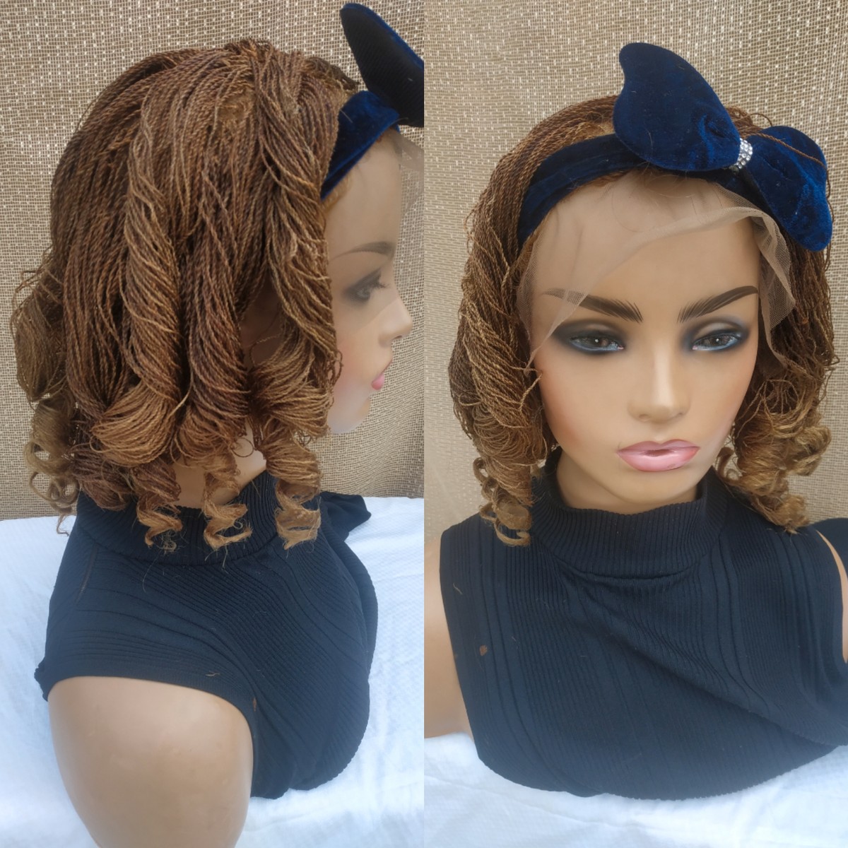Braids wig,wig for black women, frontal wig,micro braids,free shipping ...