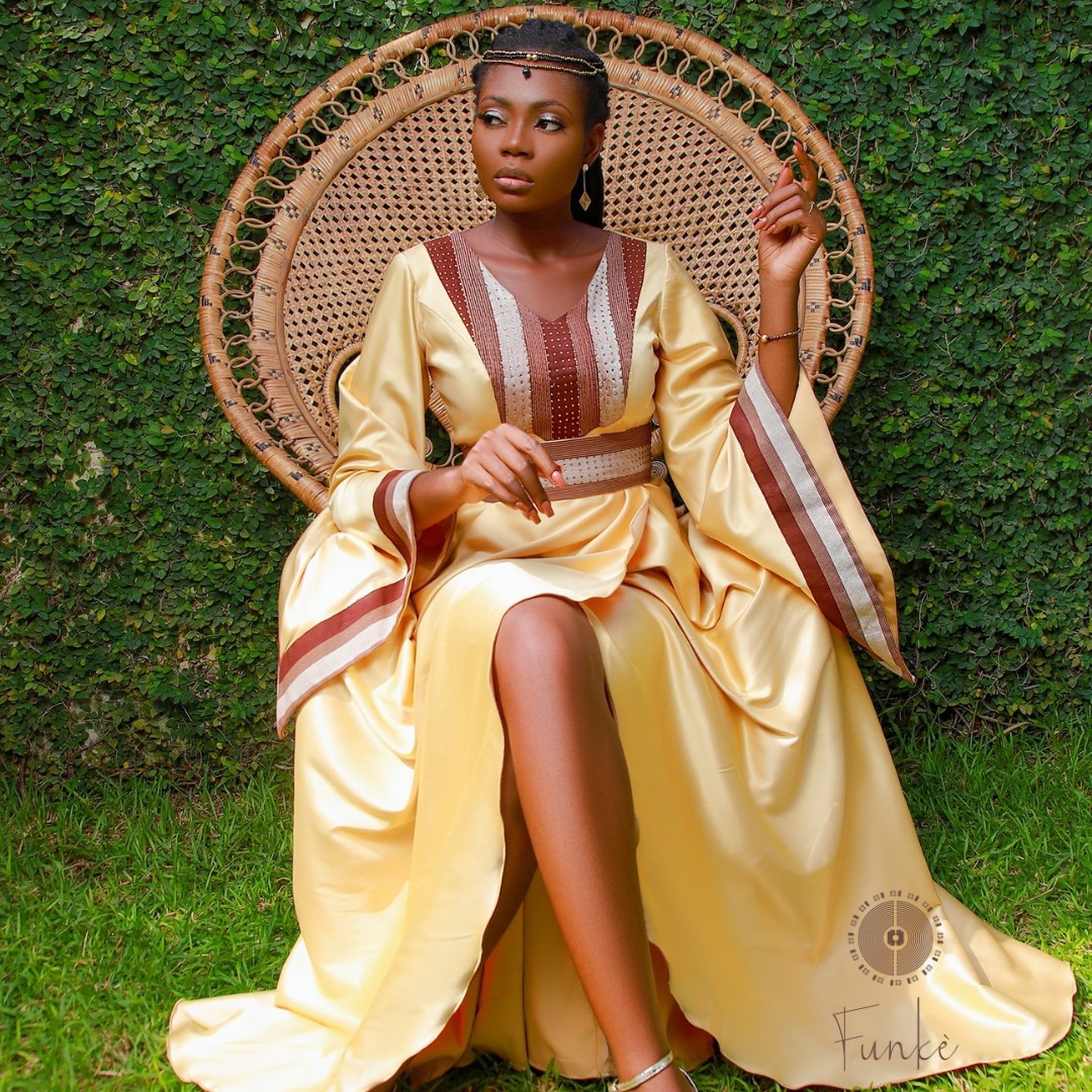 Assiki Dress Gold by funkefashionhouse - Long dresses - ANKA