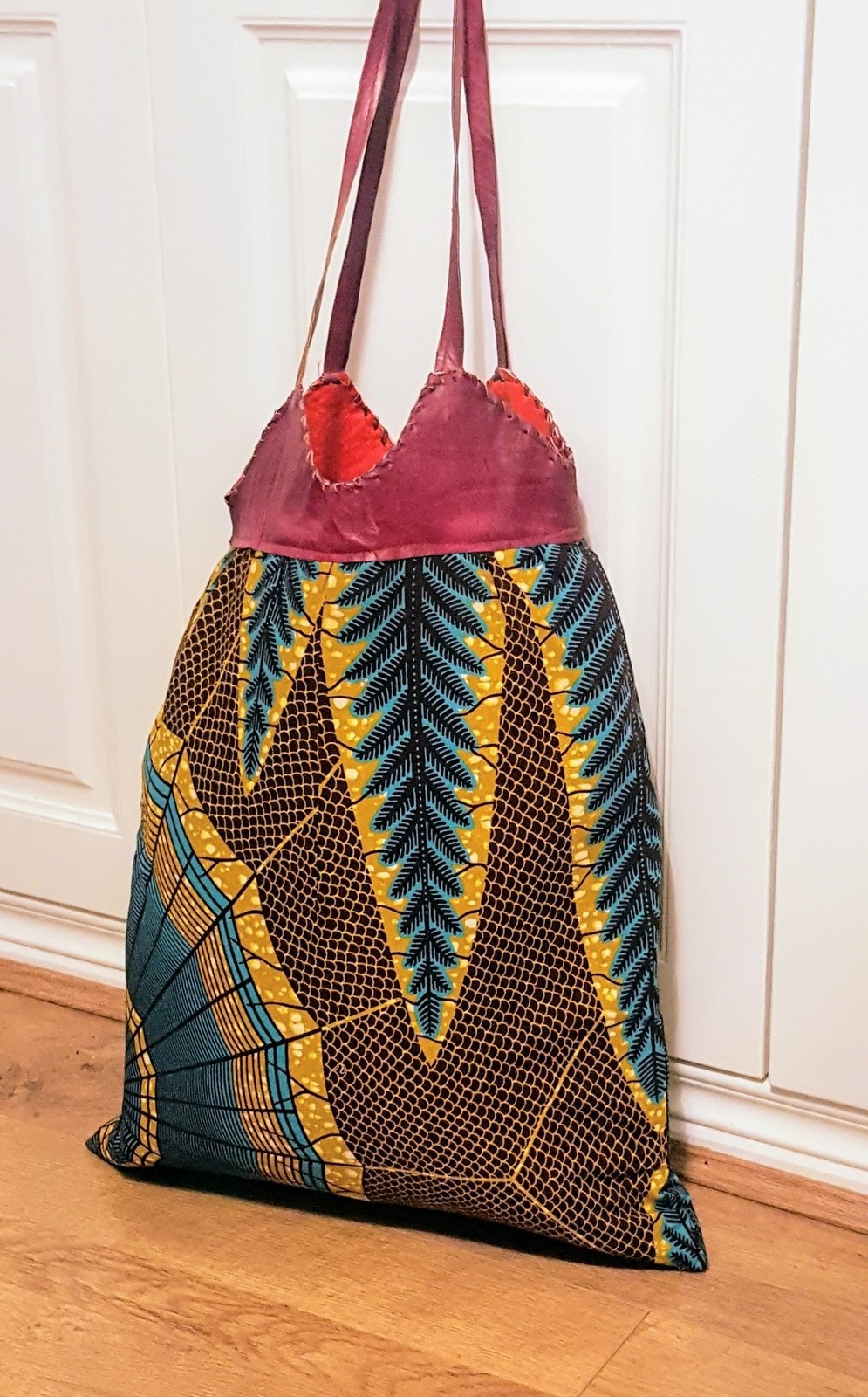 Large African Print tote bag by house-of-afrika - Tote bags and beach b ...