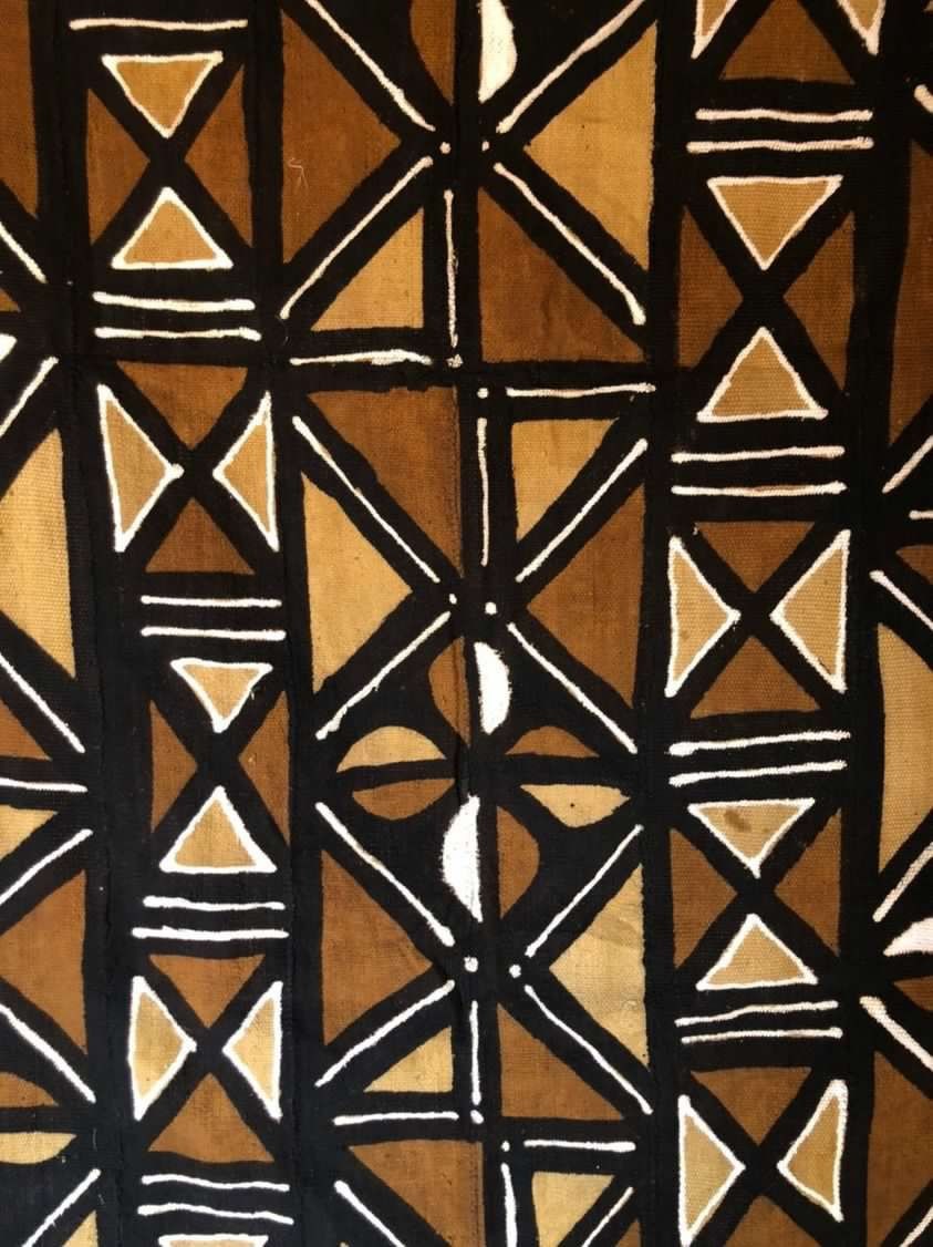 Bogolan Mud Cloth | 2 yards| Handmade in Mali | Authentic African Texti - ANKA