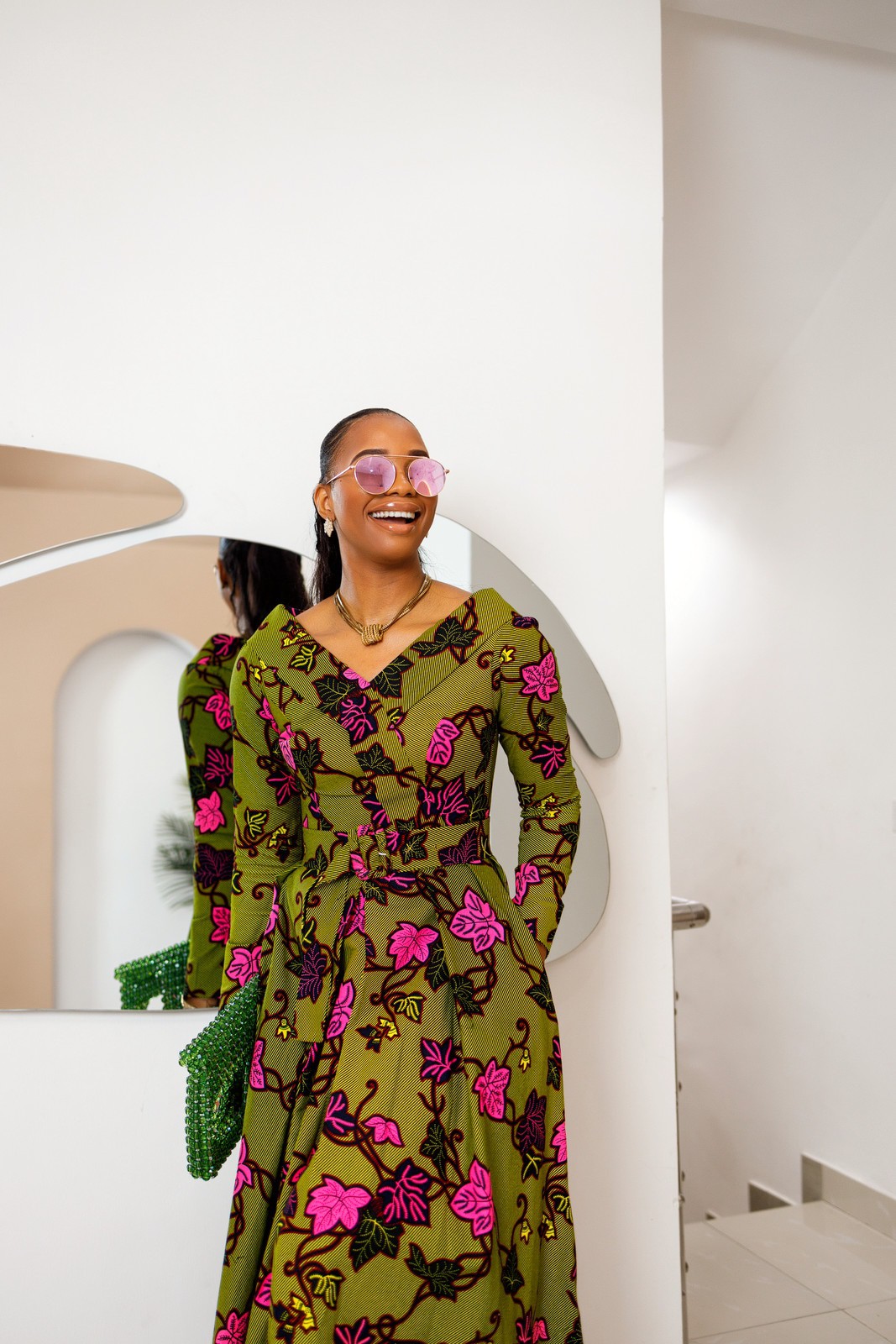 ADAKU AFRICAN PRINT MIDI DRESS by mytribe - Mid-length Dresses - ANKA