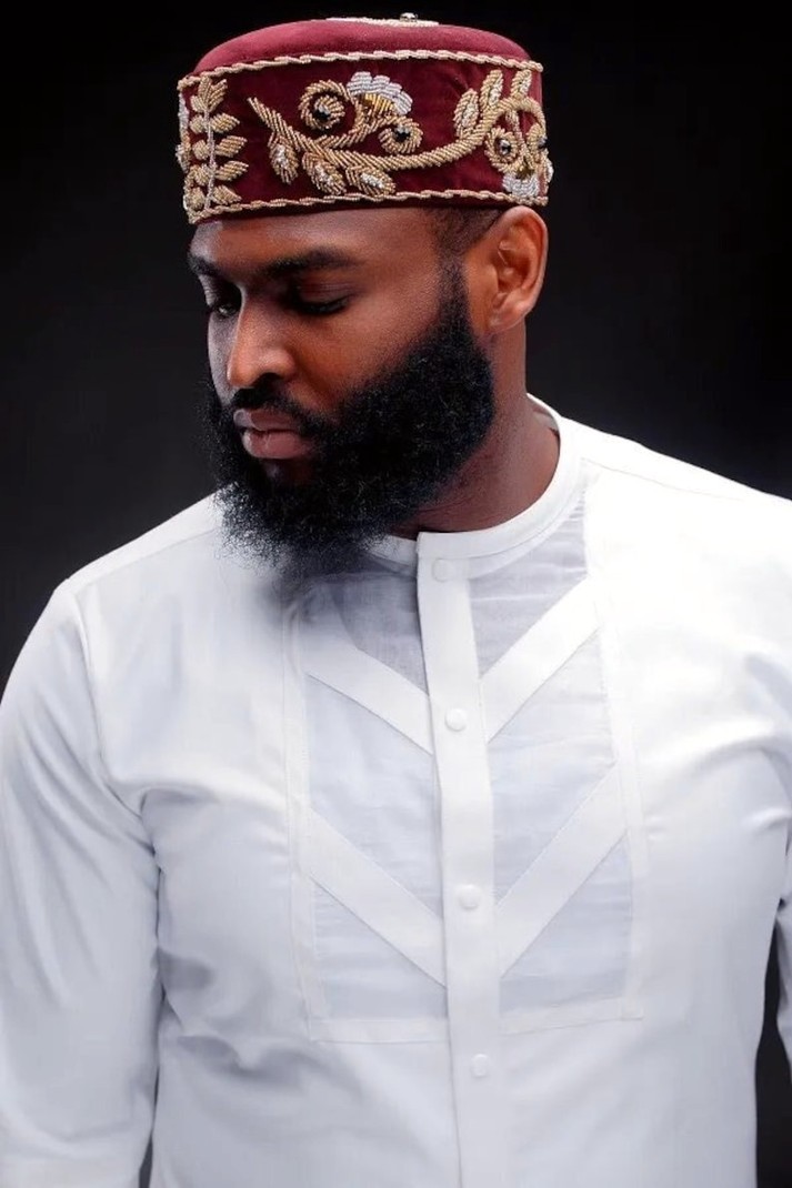 Velvet African Cap, Hausa Cap, Mallam Cap, Fulani Hat, African Mens Hat ...