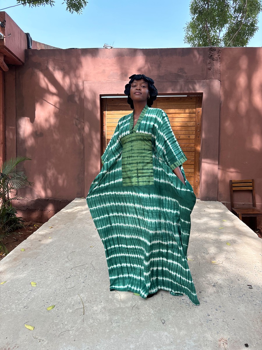 Boubou Green Square par bazarapagne - Robes longues - ANKA