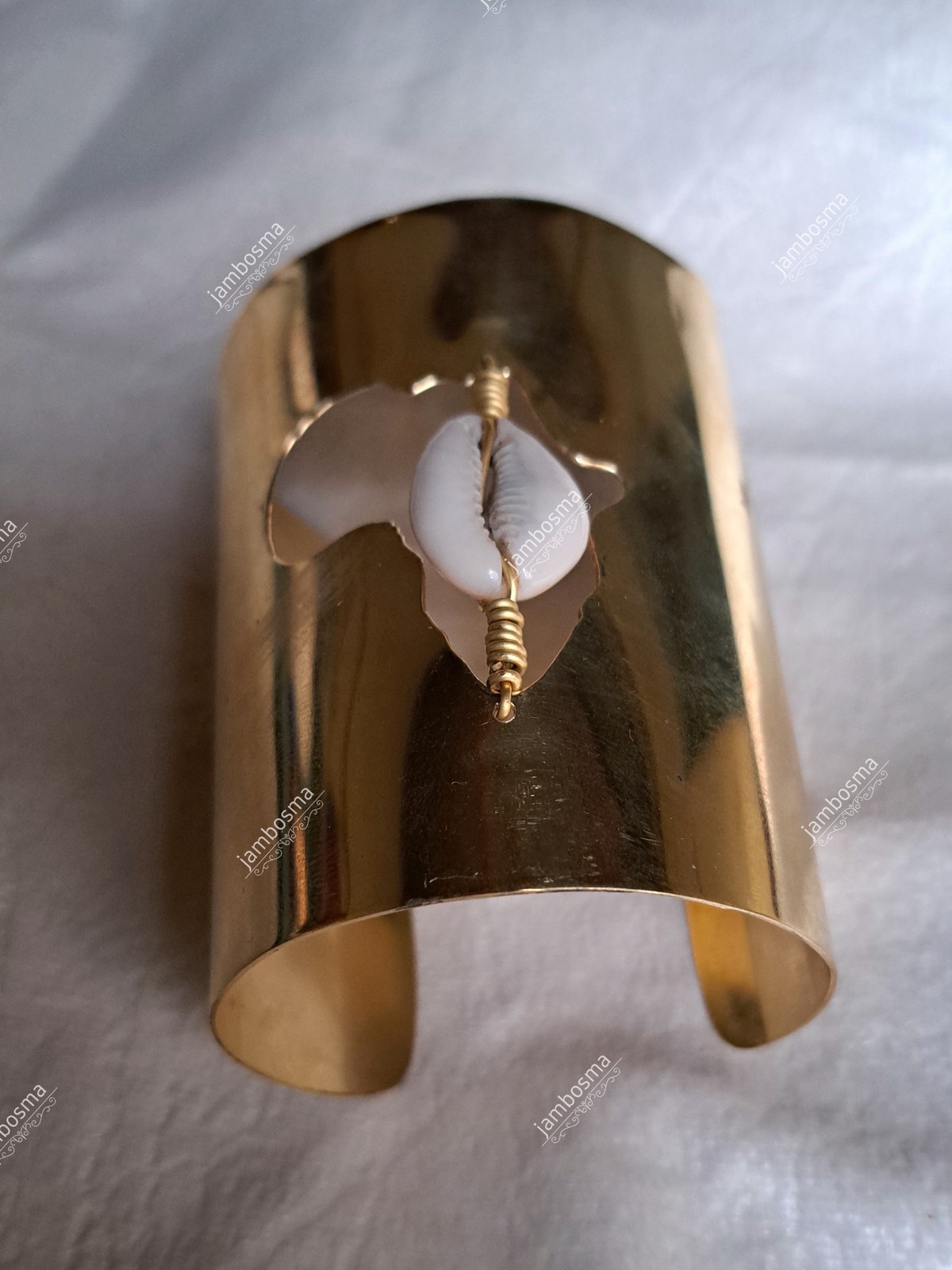 Brass cuff, African cowrie shell cuff , statement bracelet by mutukuhot ...